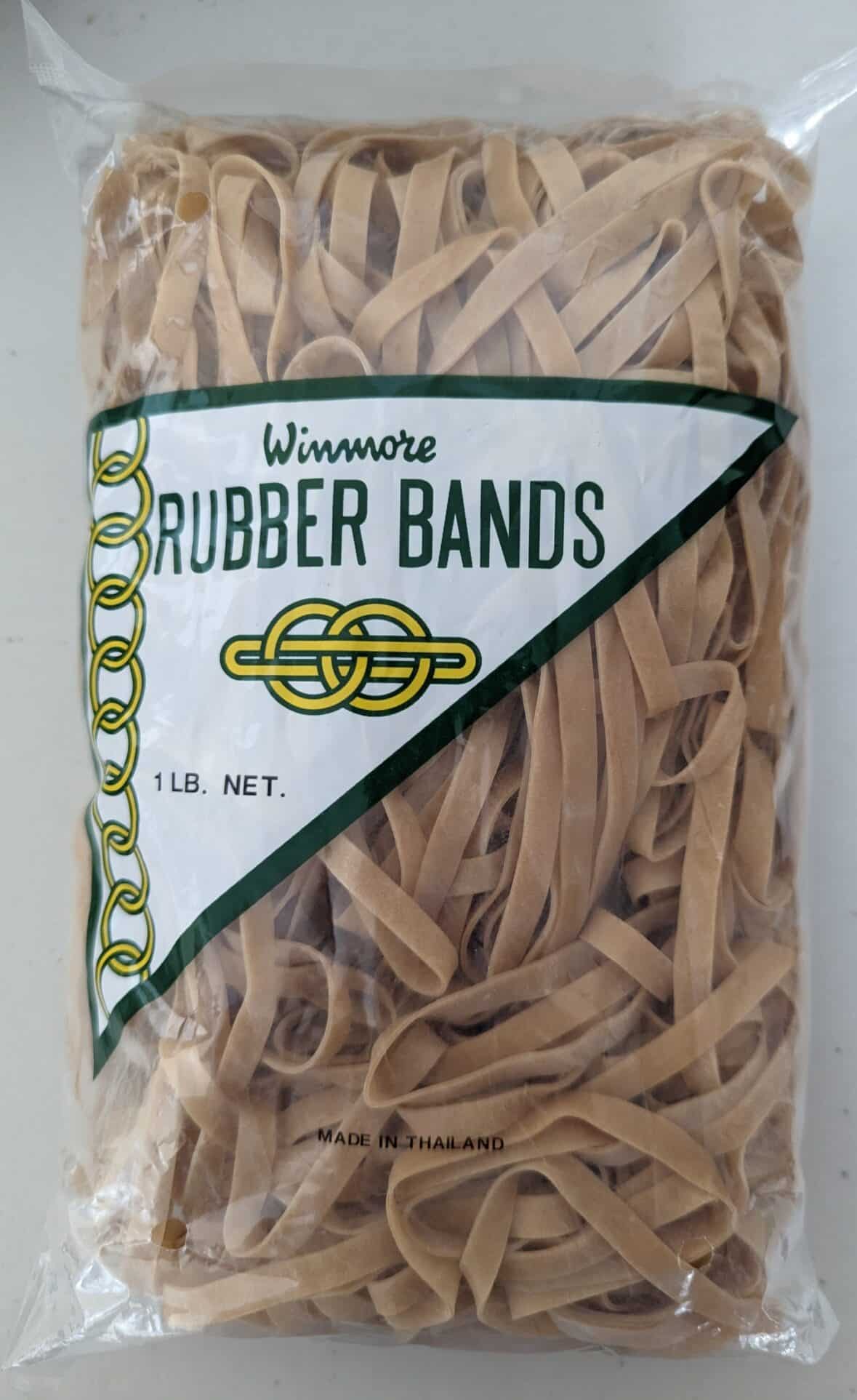 1 lb. Bag of #64 Rubber Bands 3 1/2" x 1/4" - Freedom Distribution