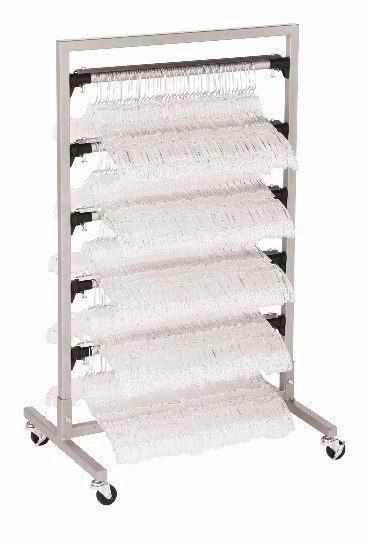 5 Hanger Bar Mobile Collection Rack for Hanger Management - Freedom ...