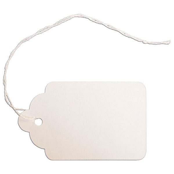 Plain White Hanging Tags With String Attached 1 3/4" x 2 7/8" - Freedom ...