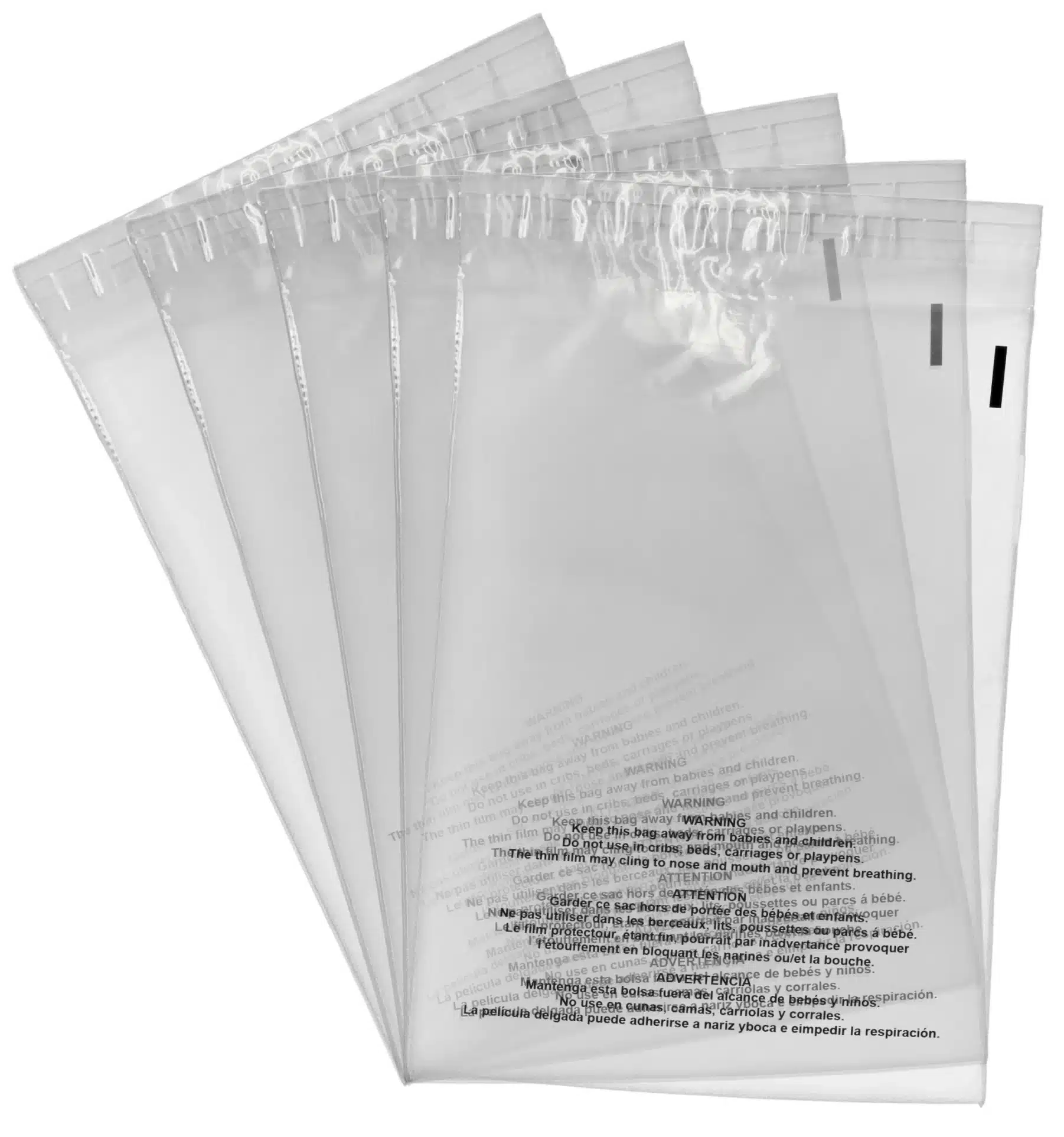 Resealable Clear Plastic Bags 5" x 8" - Freedom Distribution