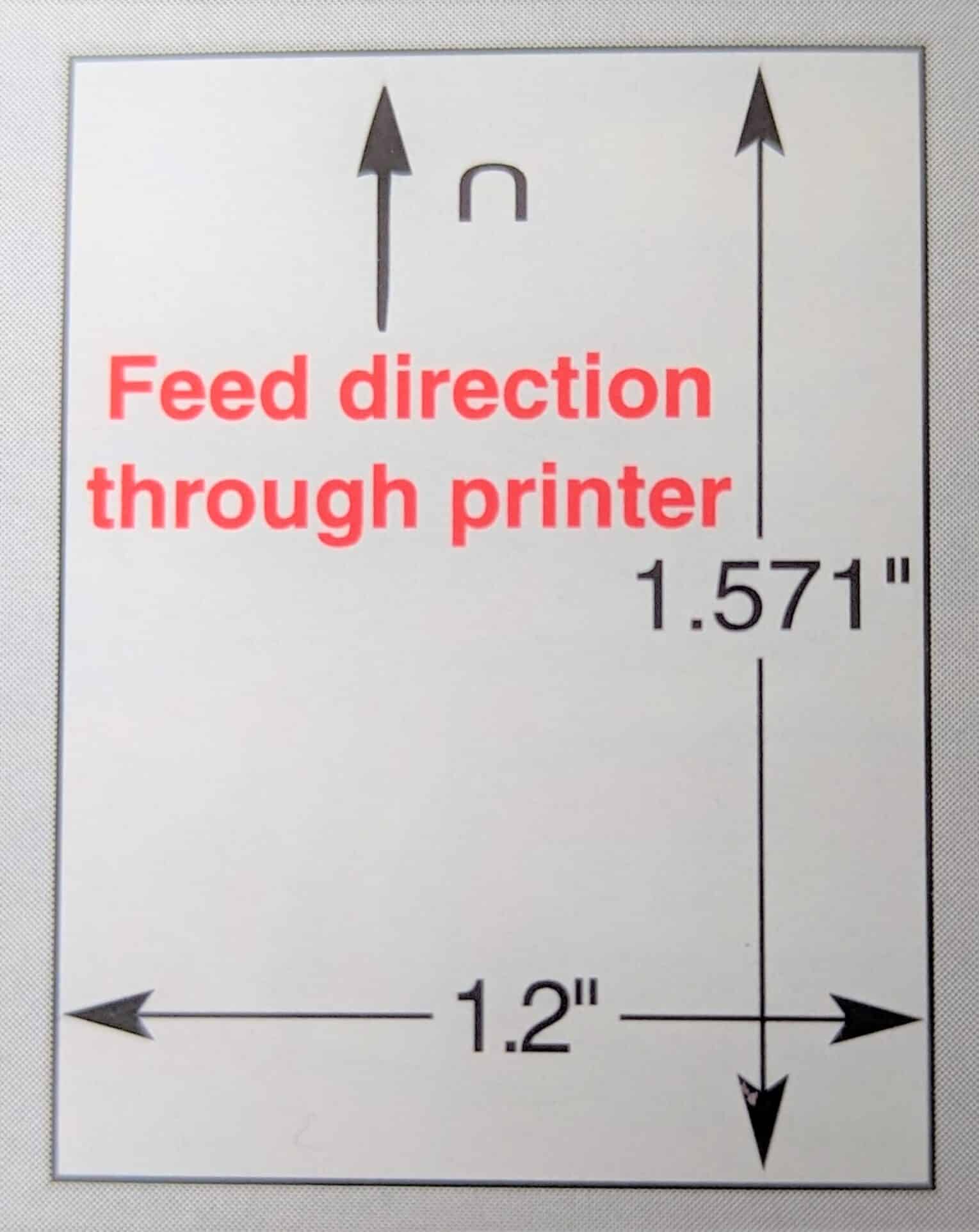 Plain White Tag 1.2" x 1.57" - Freedom Distribution