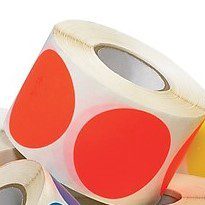 Round Color Labels 3" Fluorescent - Freedom Distribution