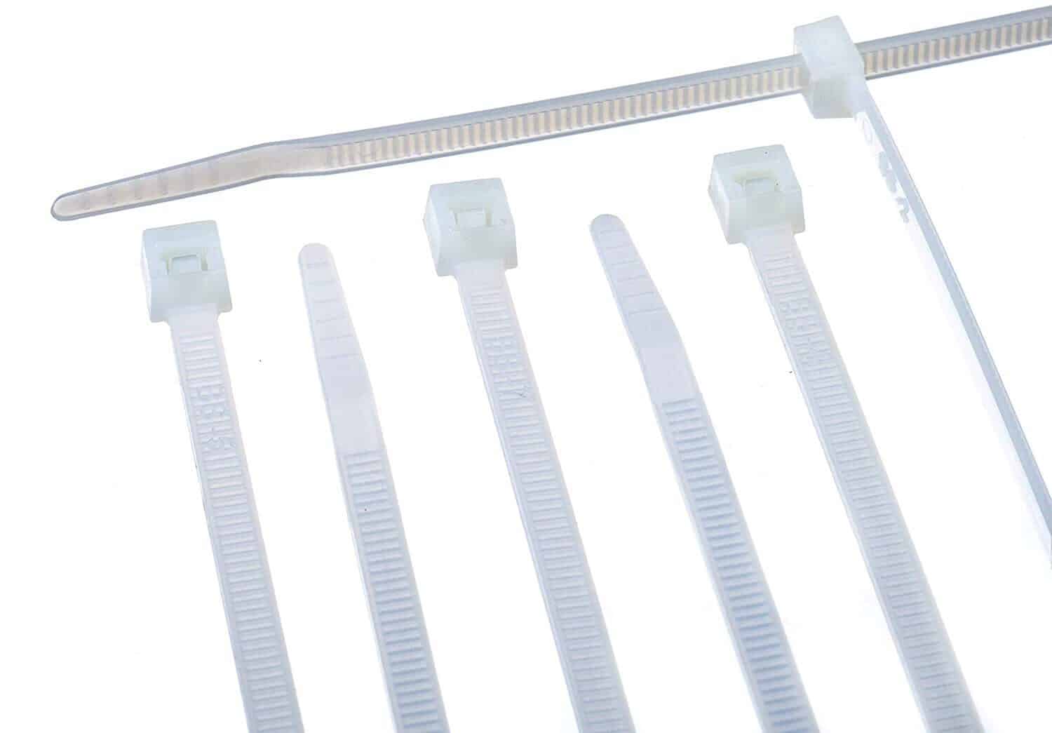 White 11" Cable Zip Ties - Freedom Distribution